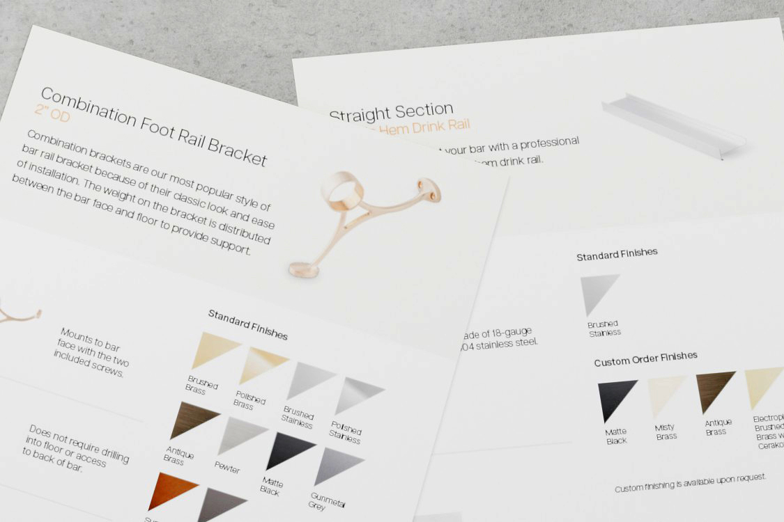 Kegworks Architectural Metal Product Spec Sheet Downloads